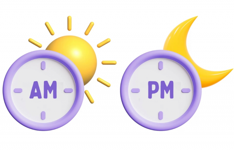AM và PM là gì ? 12 giờ đêm là AM hay PM - Kiến thức đồng hồ